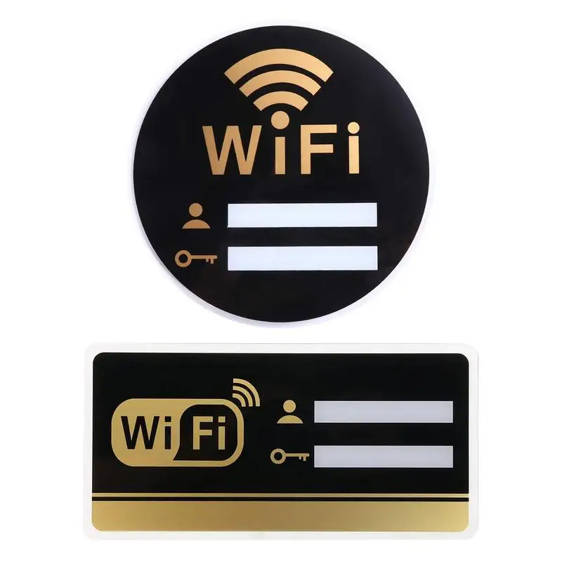 Acrylic-Mirror-WiFi-Sign-Sticker-For-Public-Places-House-Shops ...