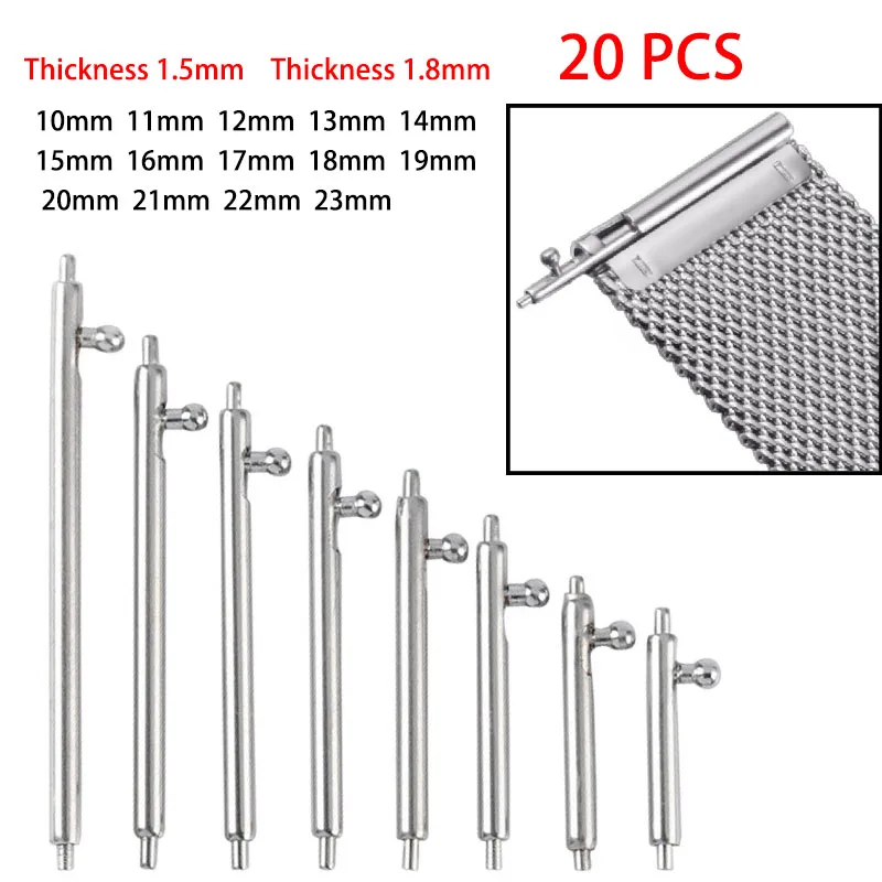 20pcs Quick Release Link Pins Width 18/20/2/23mm 10-17mm 1.5mm/1.8mm ...