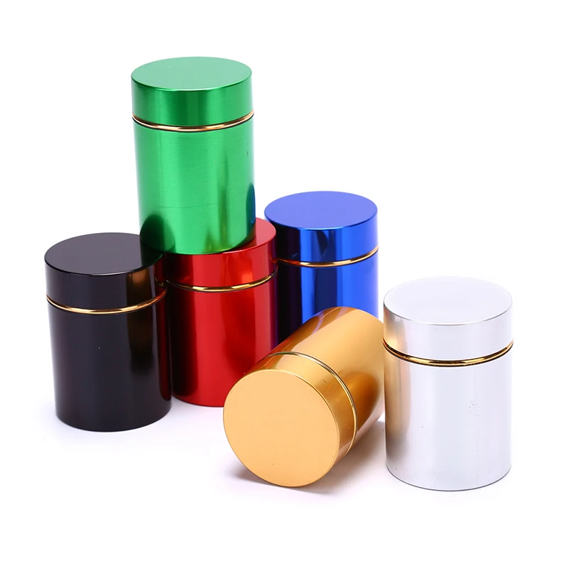 1Pcs-70ML-Round-Airtight-Smell-Proof-Container-Aluminum-Herb-Stash ...