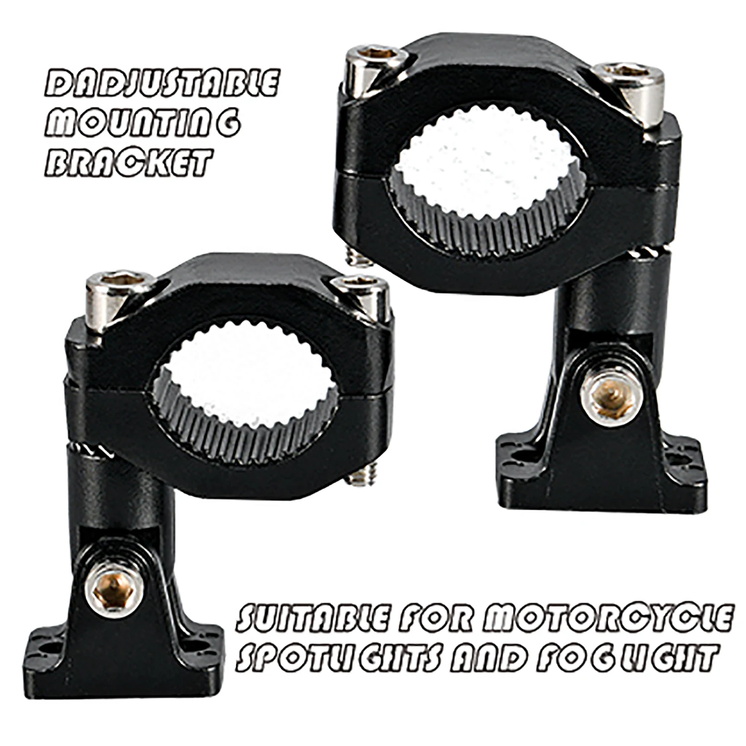 Motorcycle-LED-Headlight-Spotlight-Clamps-Bracket-Tube-Mount-for-Fog ...