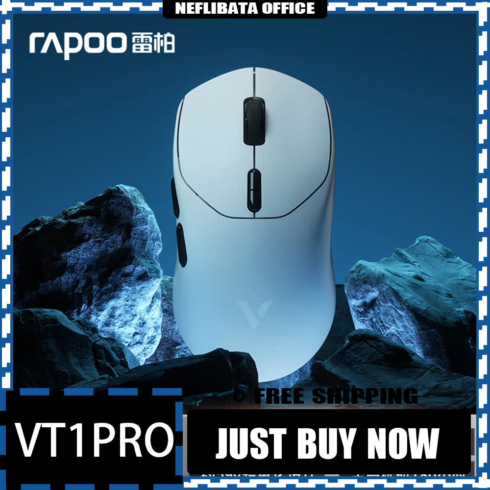 Rapoo-Vt1-Pro-Max-Return-Mouse-8K-Dual-Mode-Paw3950-sem-fio-Lightweight ...