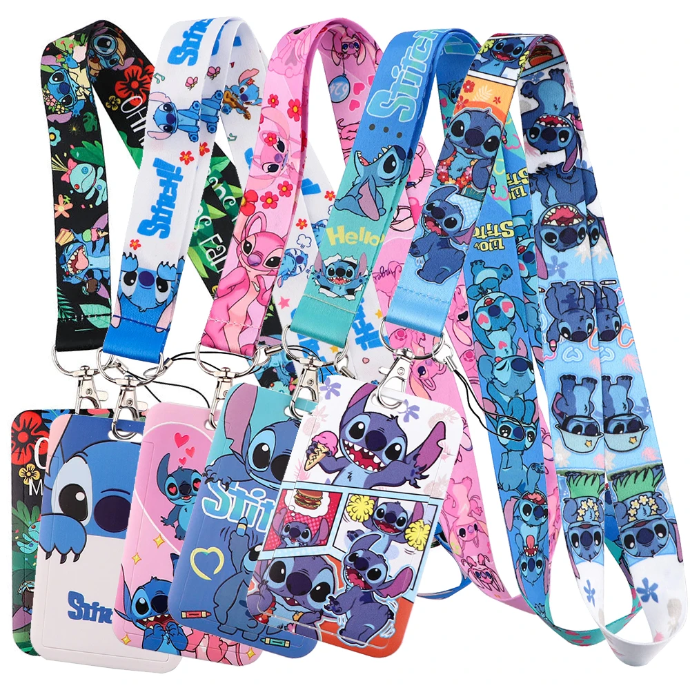 Cute Alien and Angel Credential Holder Cartoon Lanyards for Key Neck ...