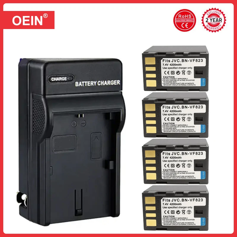 4200mah Bn Vf823 Bn Vf823u Battery Led Usb Bn Vf823 Charger For Jvc Bn