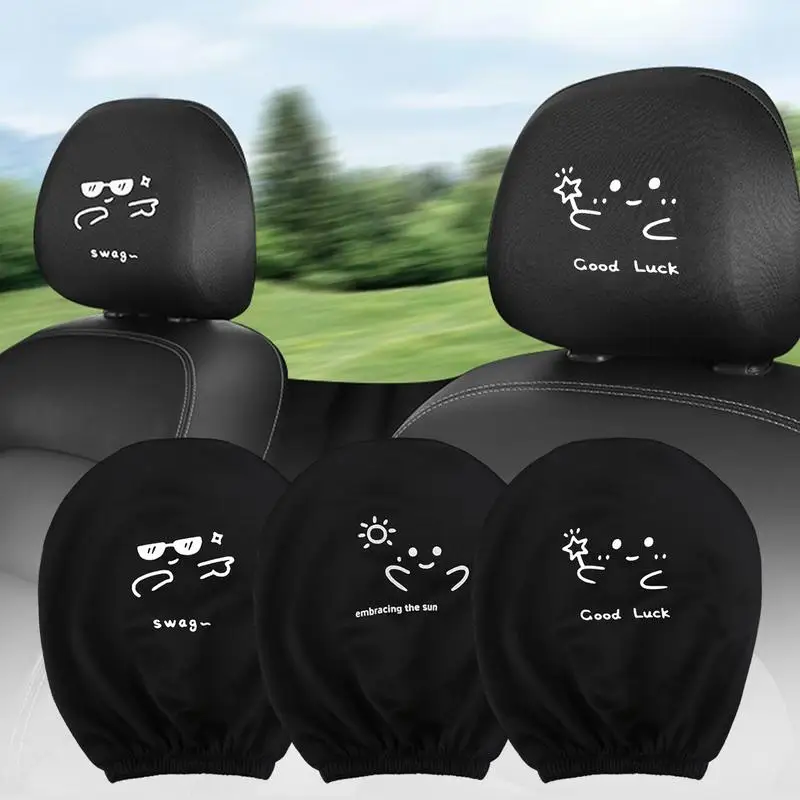 Car Headrest Covers Car Seat Headrest Protector Dustproof and Washable ...