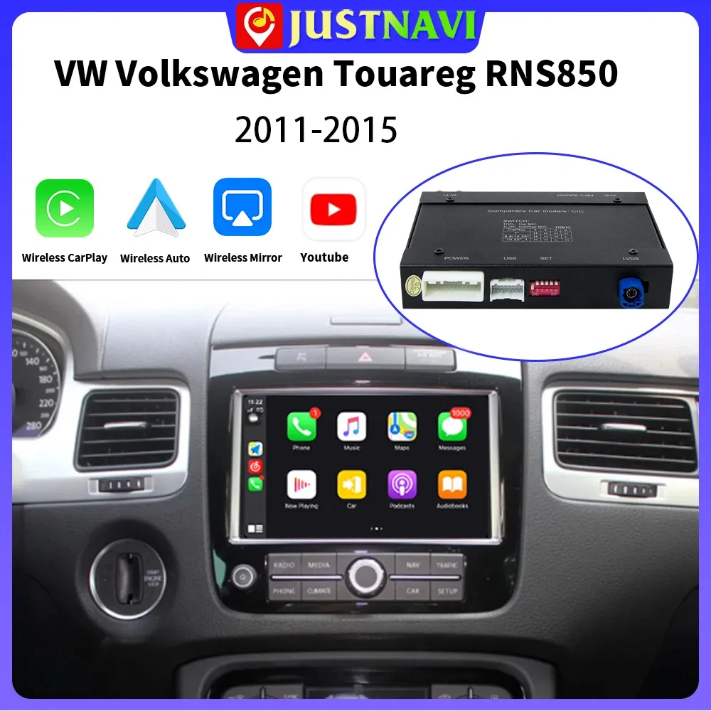 JUSTNAVI-Car-Multimedia-Wireless-CarPlay-For-VW-Volkswagen-Touareg ...