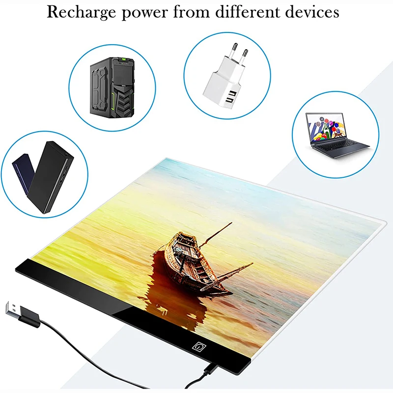 2023-A3-A4-A5-Three-Level-Dimmable-Led-Light-Pad-Drawing-Board-Pad ...