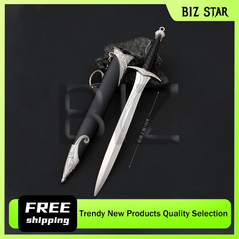 18cm/7.08in Lord of the Rings Film Peripherals Medieval Knight Metal ...