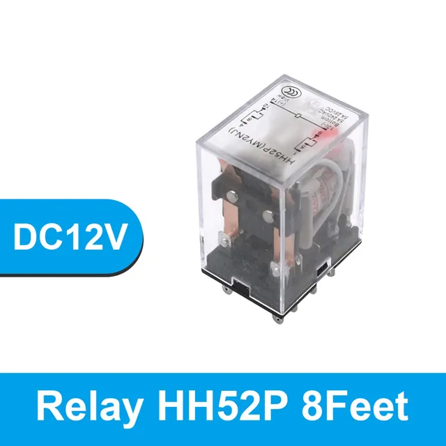 Miniature Coil Generalel ectromagnetic Intermediate Relay Switch HH52P HH53P HH54P LED DC 6V 12V ...