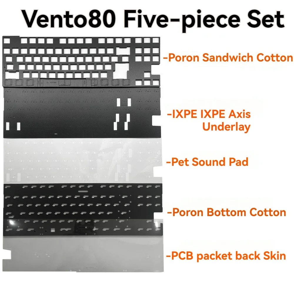 OWlab Vento80 Sound Pad 5 Set Foam Voice Silencer Packet IXPE Axis ...