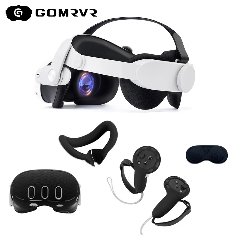 GOMRVR-For-Oculus-Quest-3-Accessories-Adjustable-Head-Strap-Carrying ...
