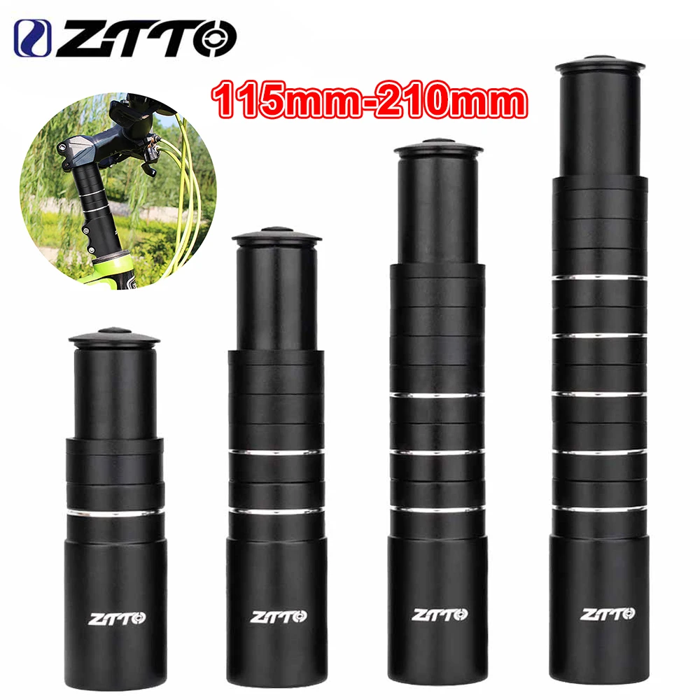 Adjustable-Bike-Fork-Stem-Extender-Aluminium-Alloy-Bicycle-Handlebar ...