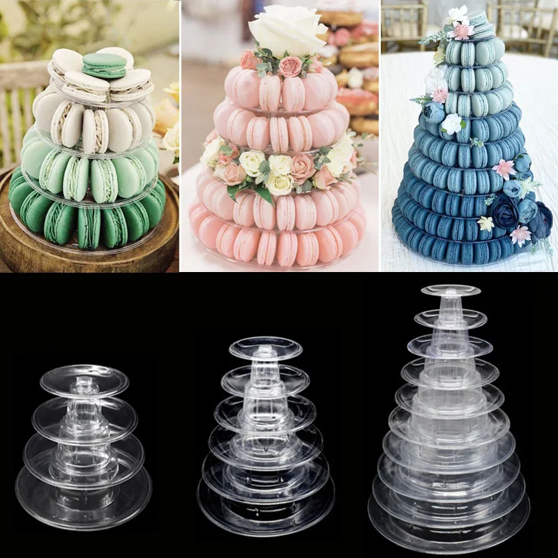 4-5-6-10-Tiers-Macaron-Tower-Stand-Display-Cupcake-Tower-Rack-Tray ...
