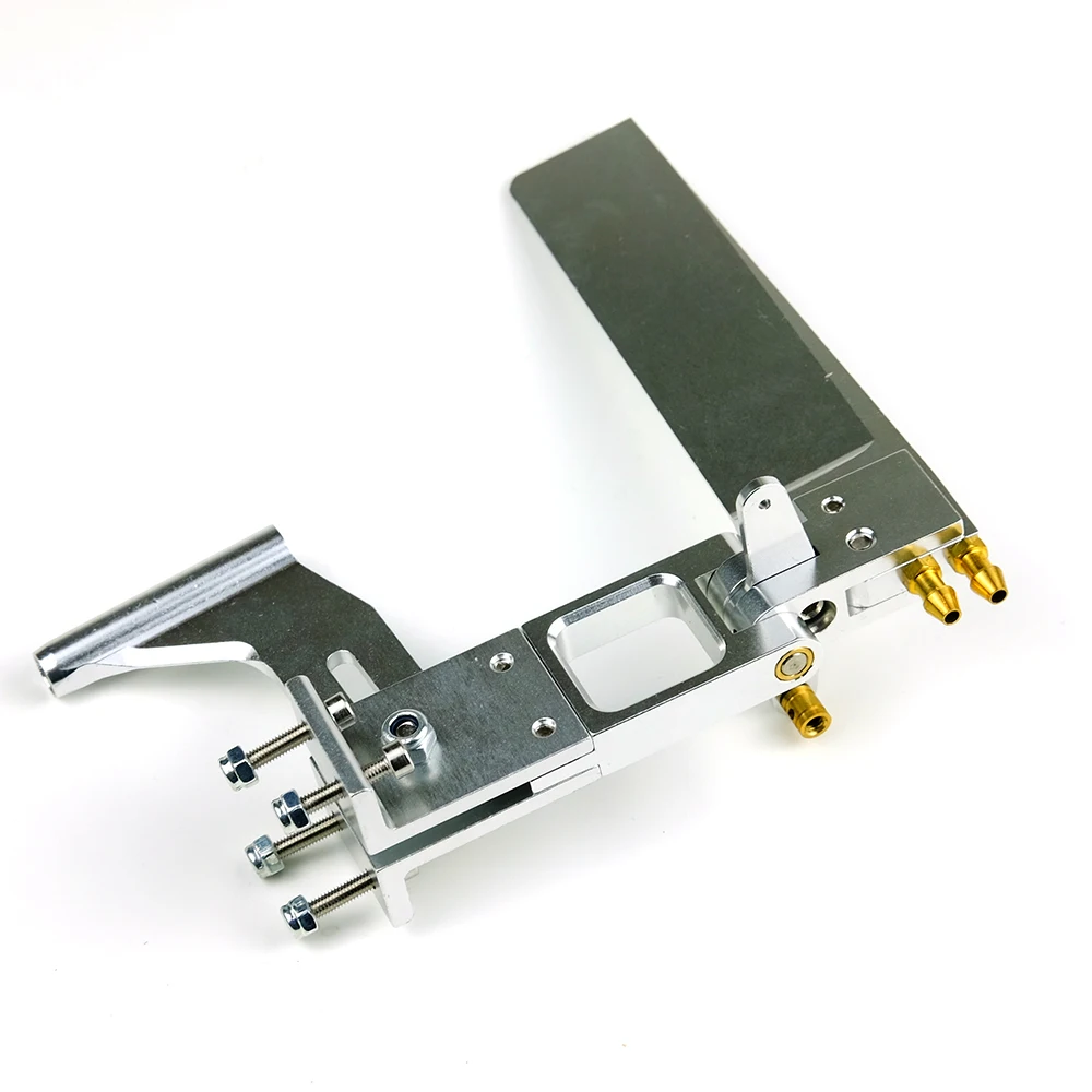 Aluminum Brushless Electric Boat 4mm x 110mm Dual Water Rudder Strut ...