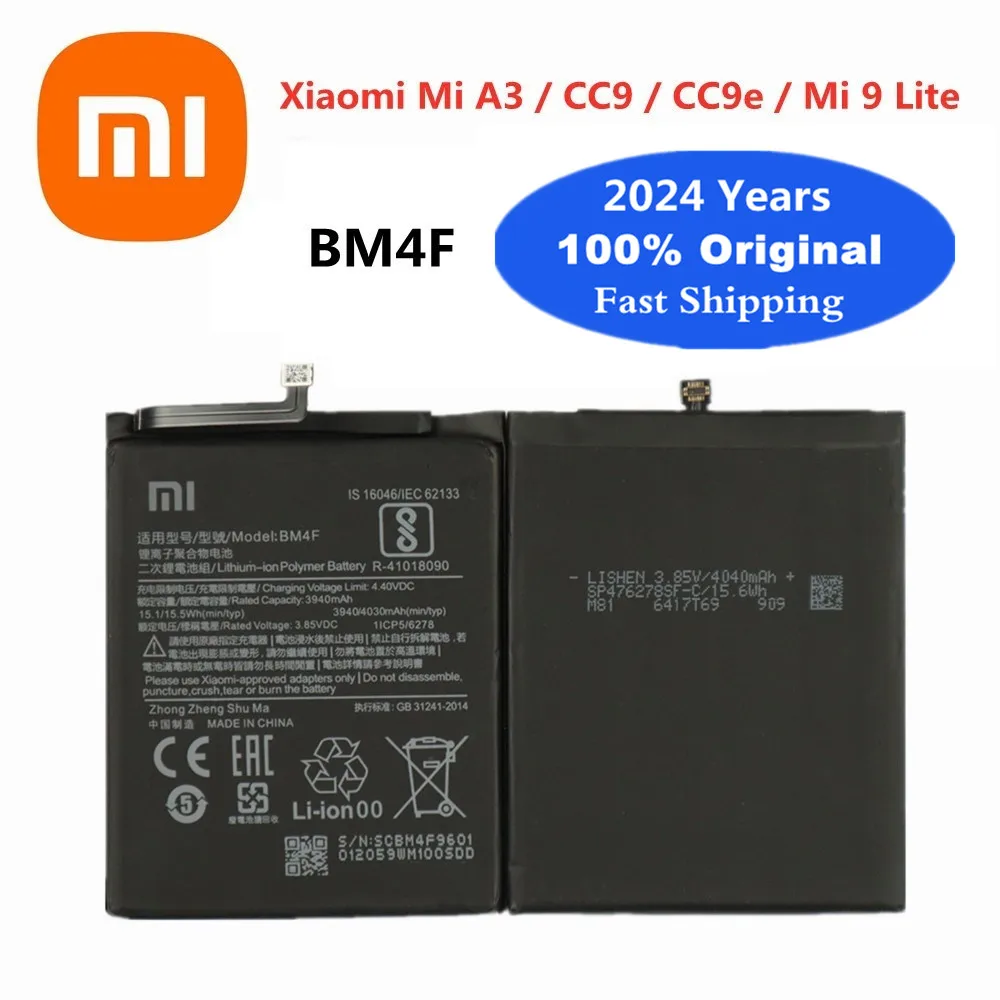 2024-Years-Xiao-mi-100-Original-Battery-BM4F-For-Xiaomi-Mi-A3-CC9-CC9e ...