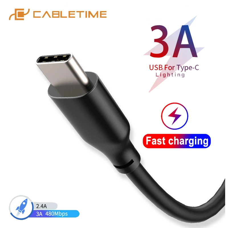Cabletime Type C 3a Cable Usb Data Transmission Cable Fast Charging For ...