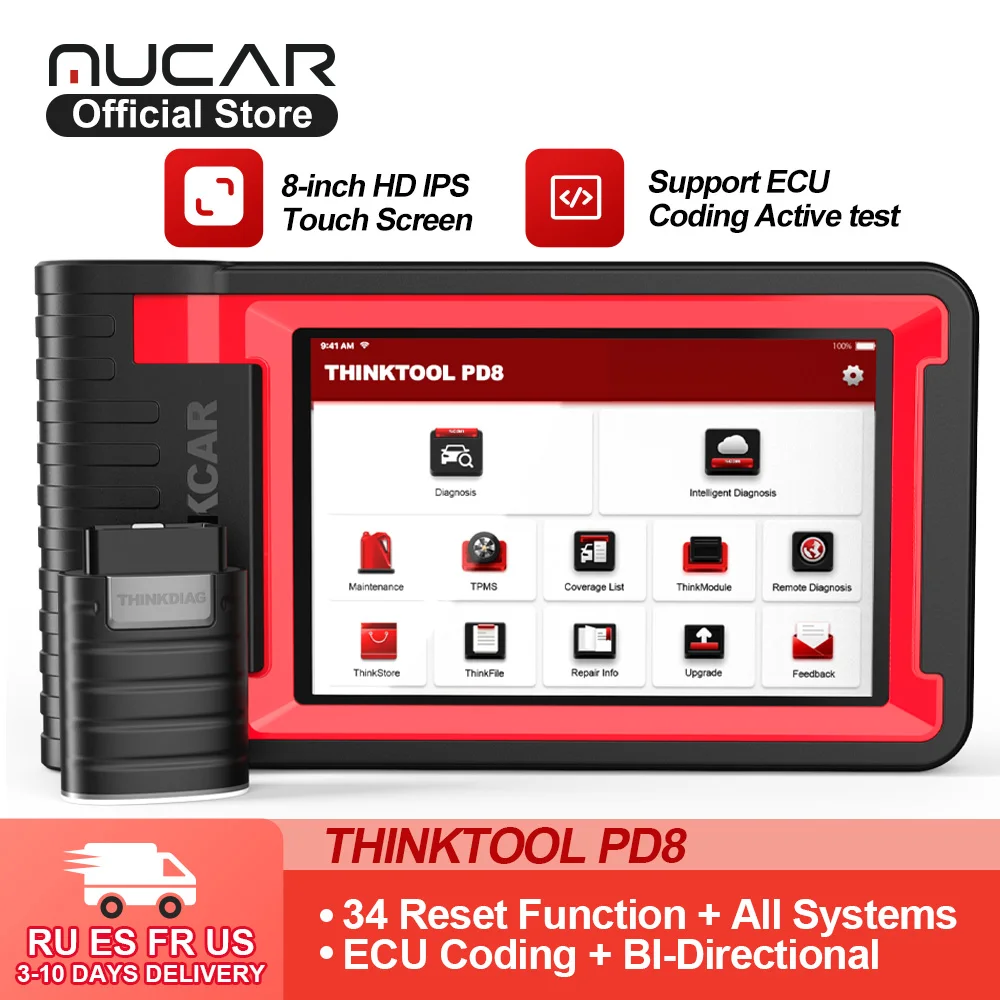 Thinkcar THINKTOOL PD8 Obd 2 Diagnostic Tools Professional Bi ...