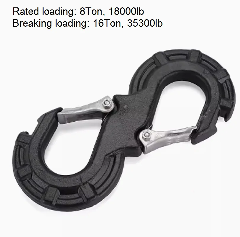 8-16Ton 18000lb--35300lb Heavy duty S-hook OFF-road vehicle auto winch ...