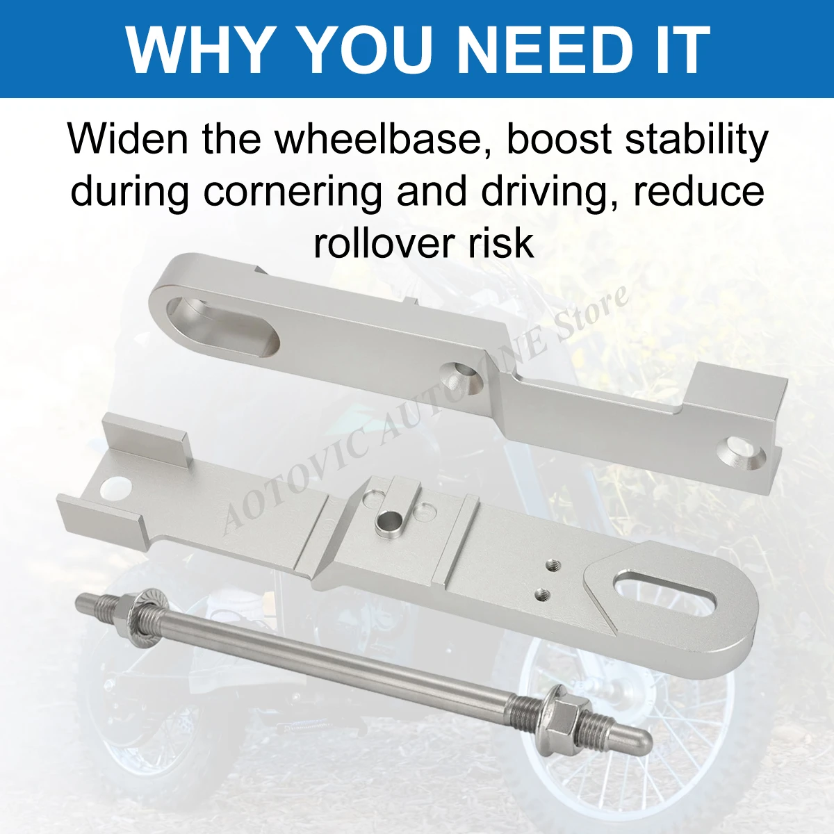 For Razor MX/SX Swing Arm Extension 4”-5”Fits MX650/500 SX500 Mini ...
