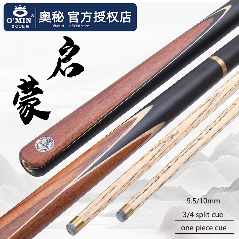 OMIN-Professional-Snooker-Stick-with-Original-Bag-Ash-Shaft-3-4-Split ...