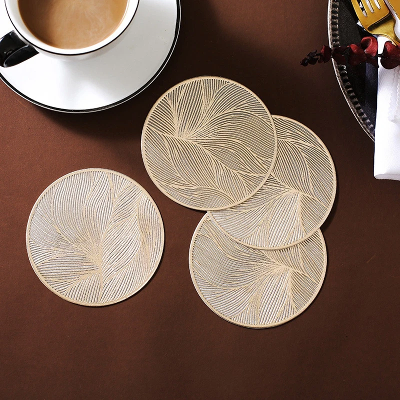 Nordic-Round-coaster-PVC-Insulation-Coffee-Mug-pad-Luxury-Heat ...