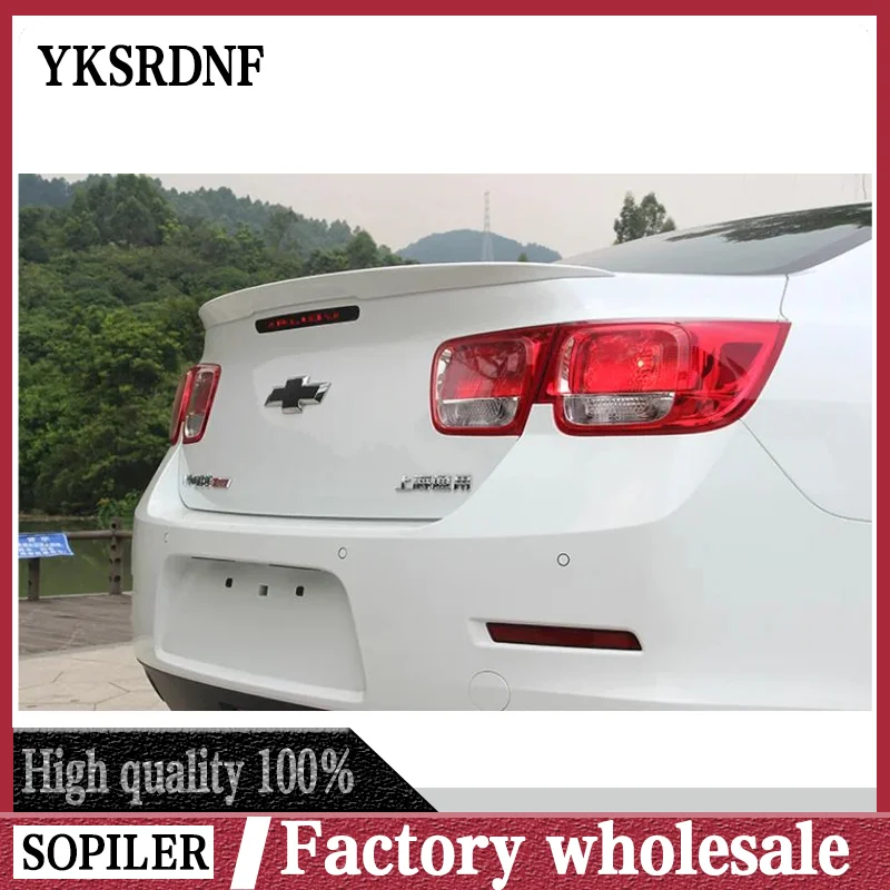 For Malibu Spoiler ABS Material Car Rear Wing Primer Color Malibu Rear ...