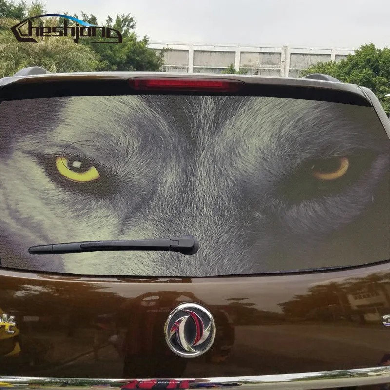 Rear Windshield Decal Stickers Mesh Film Vinyl Sticker Car Styling Rear ...