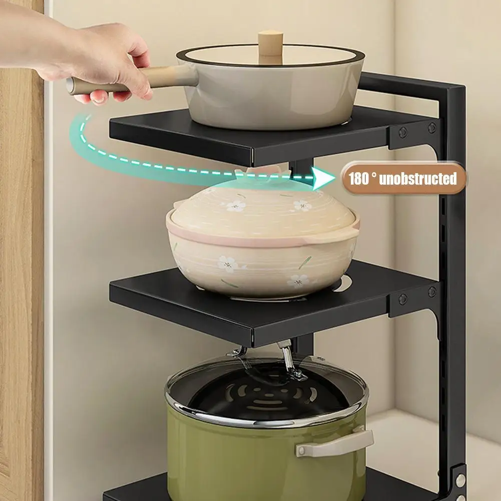 Kitchen-Rack-Household-Floor-standing-Multi-layer-Pot-Storage-Rack-M ...