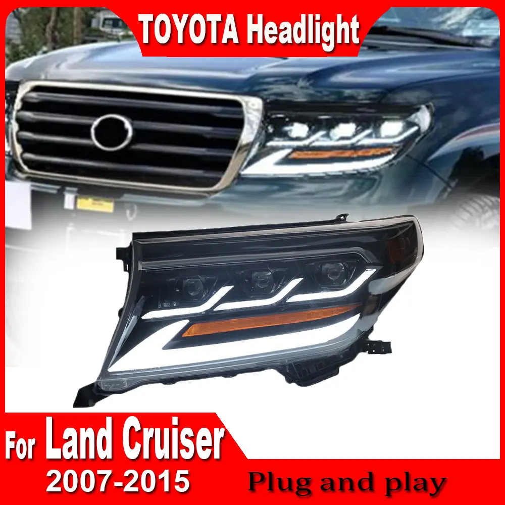 LED-Headlight-For-Toyota-Land-Cruiser-2007-2015-LC200-Headlamp-LED ...