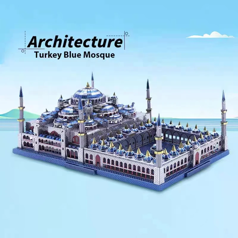 Microworld-3D-Metal-Puzzle-Blue-Mosque-Building-Model-DIY-3D-laser ...