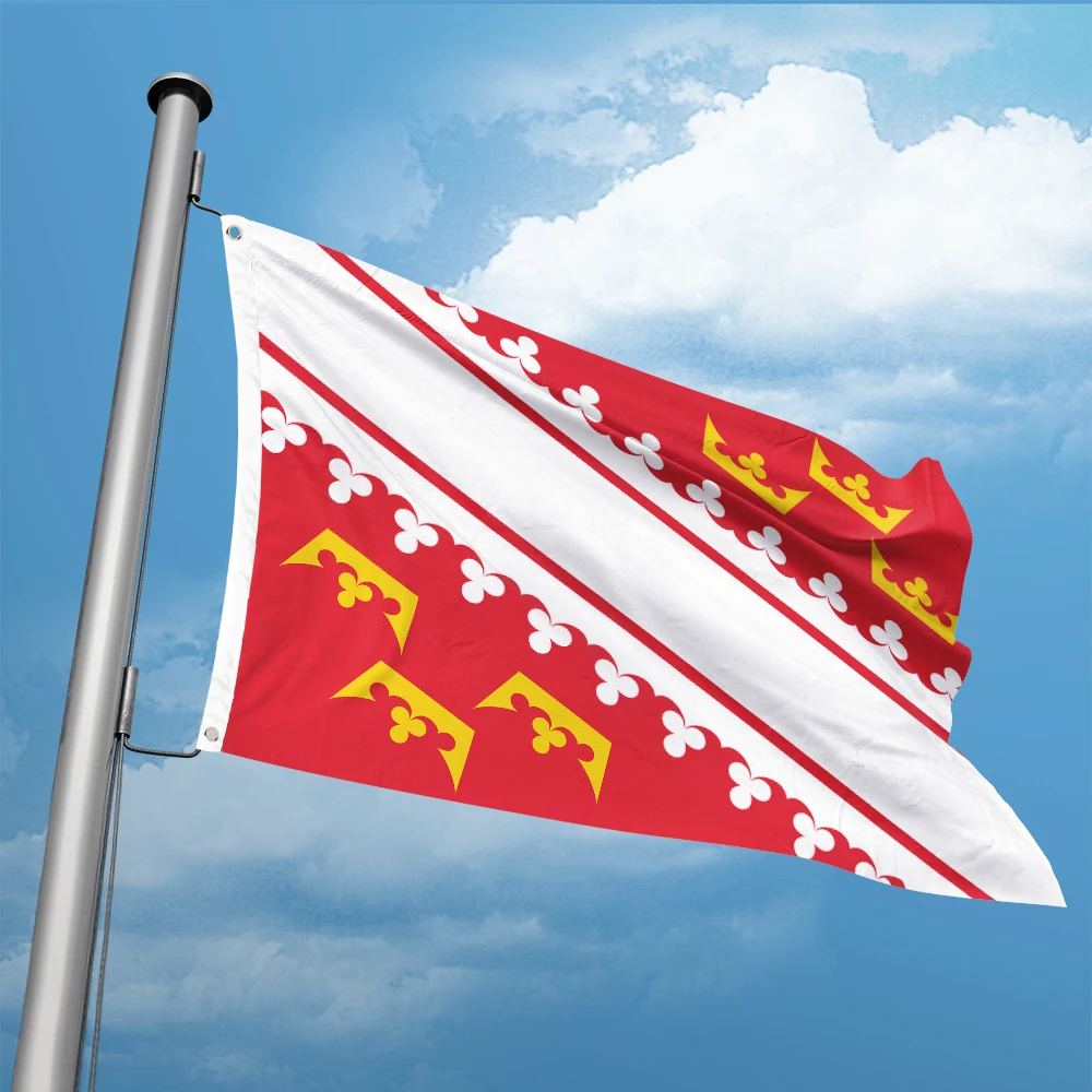 French Flag of Alsace 3ft x 5ft Polyester Banner Flying 90* 150cm ...
