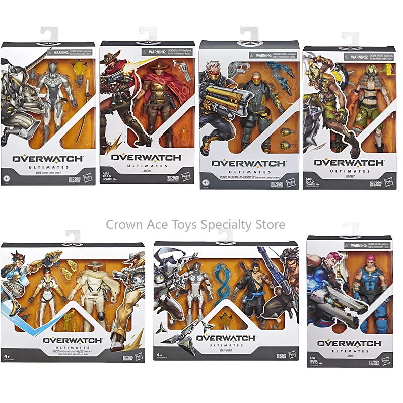 Hasbro-Overwatch-Wave-2-General-Boxed-Tracer-mctree-Zarya-Junkrat-Genji ...