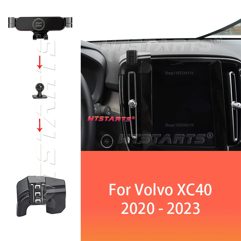 Car-Phone-Holder-GPS-Navigation-For-Volvo-XC40-2020-2023-Adjustable ...