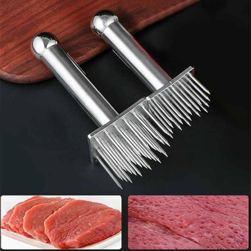 Kitchen Loose Tender Meat Needle Stainless Steel Profession Cooking