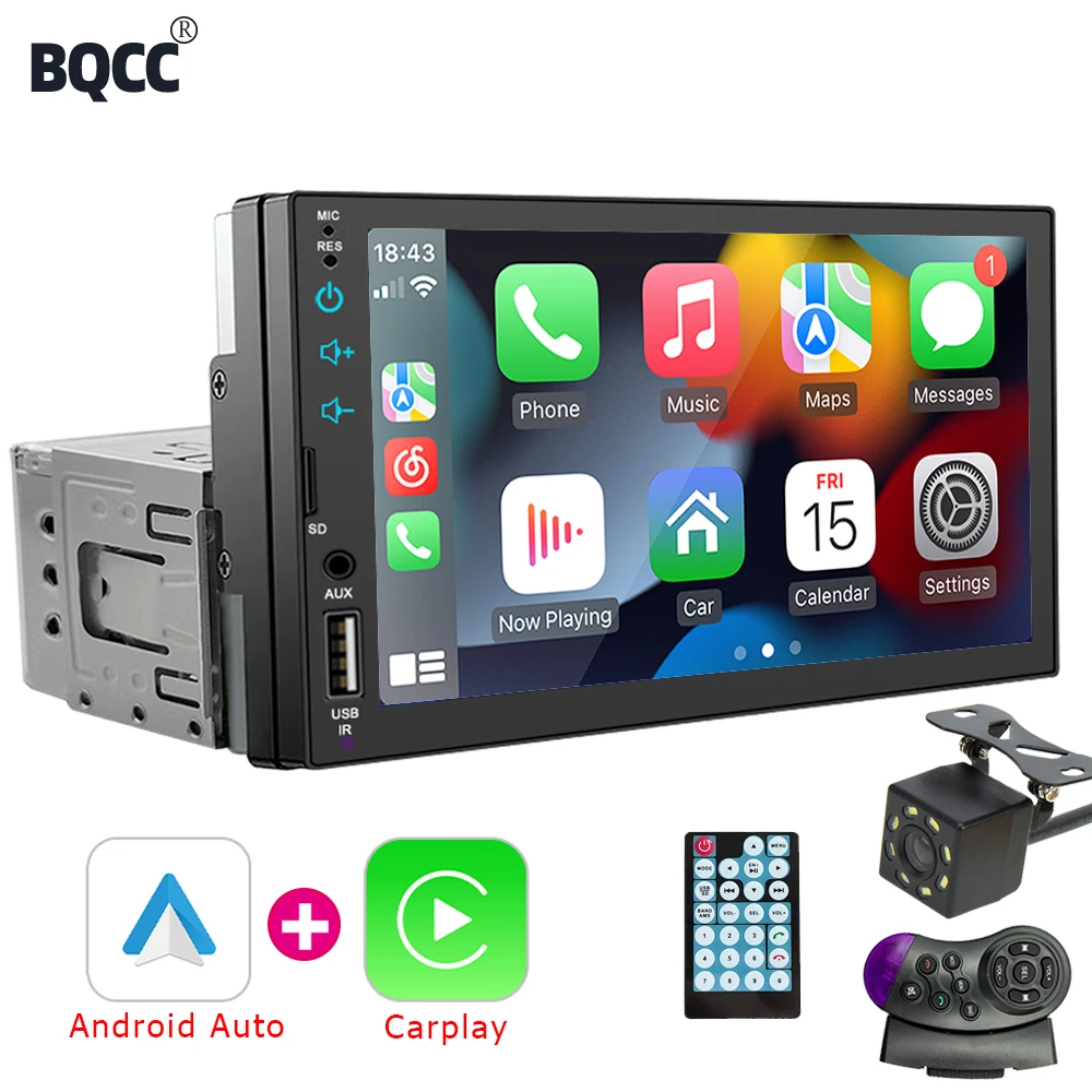 BQCC-7-Inch-Carplay-Android-1-Din-Car-Radio-Auto-Multimedia-Player-HD ...