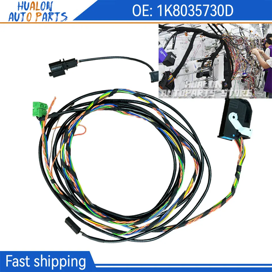 8X0035447A 9W2 9W7 Bluetooth Wiring Harness 1K8035730D for VW Tiguan ...