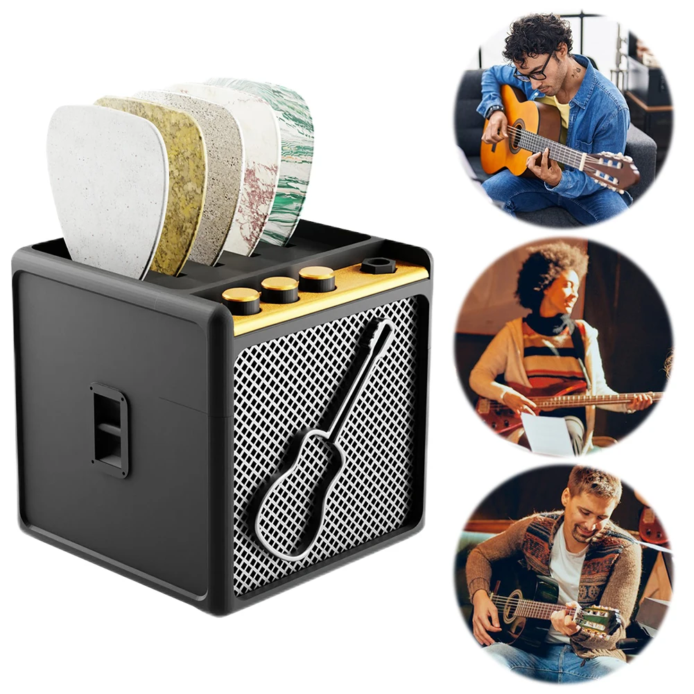 Amp-Speaker-Guitar-Pick-Holder-Box-Organizer-3D-Printed-Guitar-Pick ...