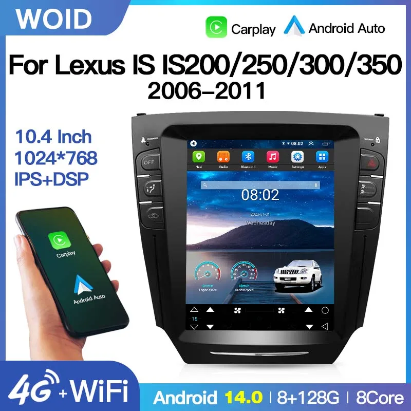 Android14 Carplay Car Radio GPS Navi Video Player Multimedia Stereo for ...