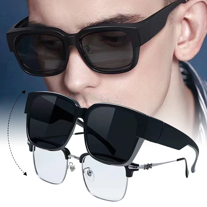 Fashion-Portable-Polarized-Sunglasses-Cover-Over-Myopia-Prescription ...