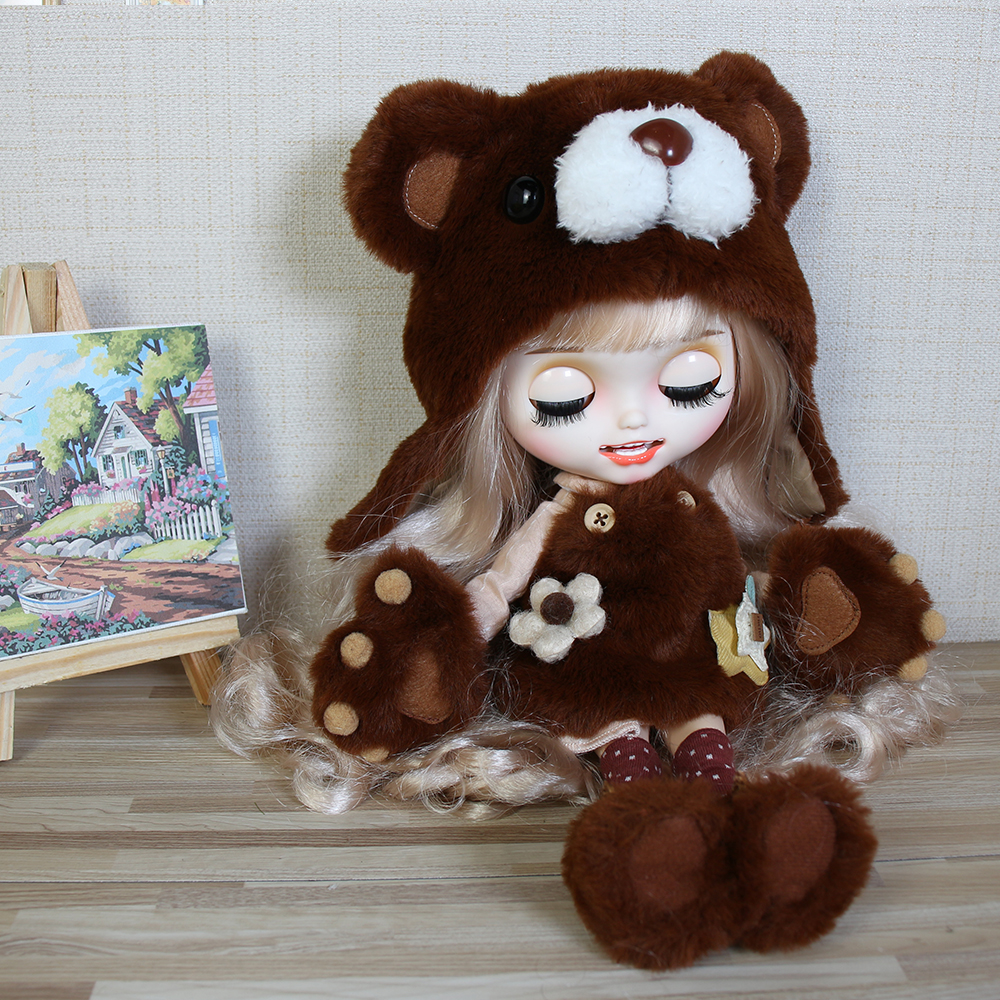 Neo Blythe Doll Brown Bear Outfit | This Is Blythe Official Store