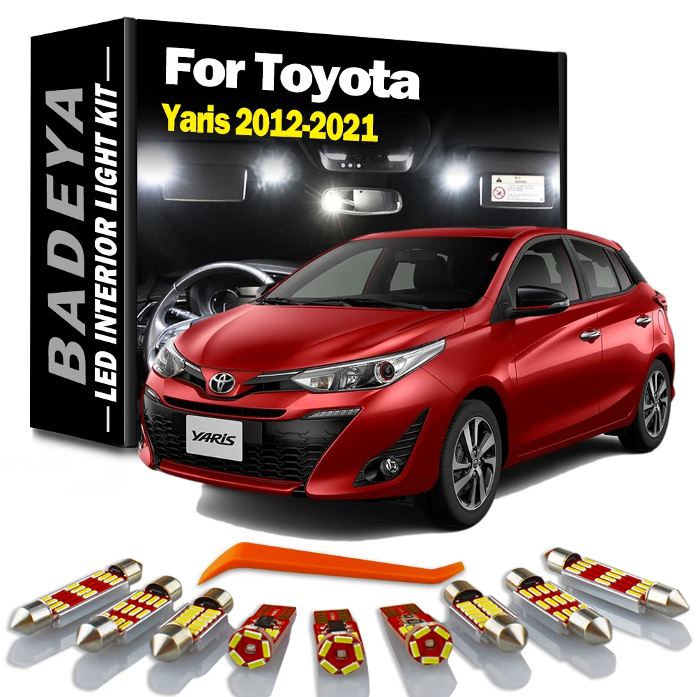 BADEYA-LED-Interior-Map-Dome-Light-Kit-For-Toyota-Yaris-2012-2015-2016 ...