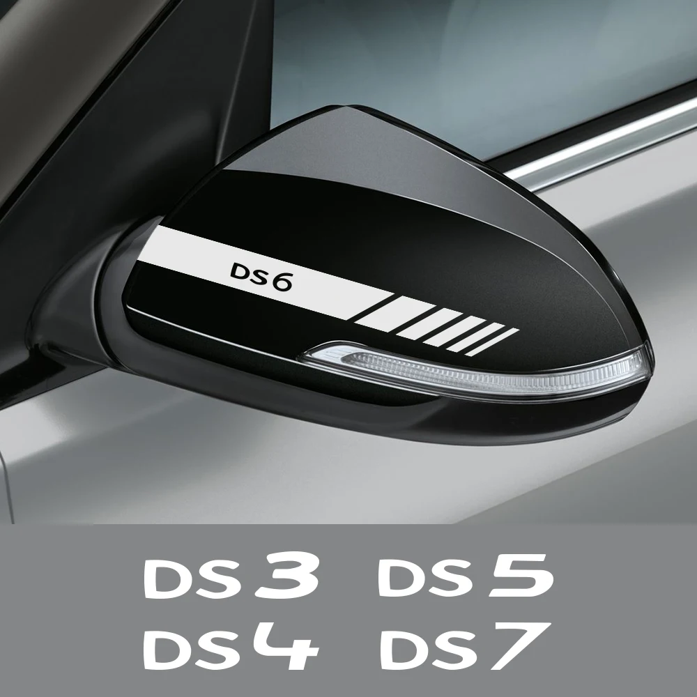 2PCS-Car-Rearview-Mirror-Stickers-For-Citroen-DS3-Cabrio-DS4-DS5 ...