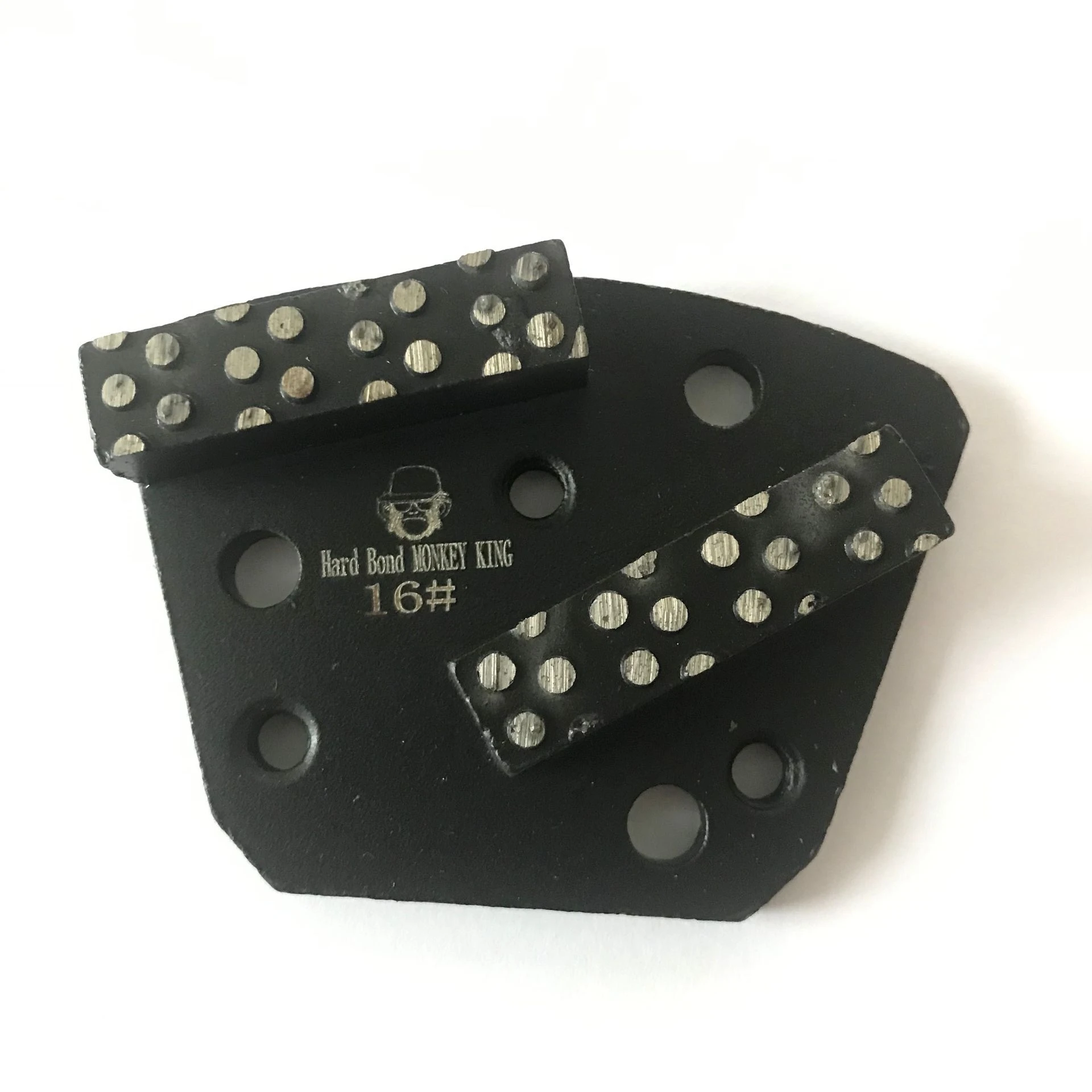 9 PCS 16H 6 Hole Metal Bond Trapezoid Diamond Grinding Disc Pad Scraper ...