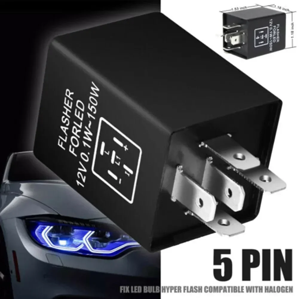 Universial 5 Pin 12V EP27 Electronic Car Flasher Relay To Fix LED Light ...