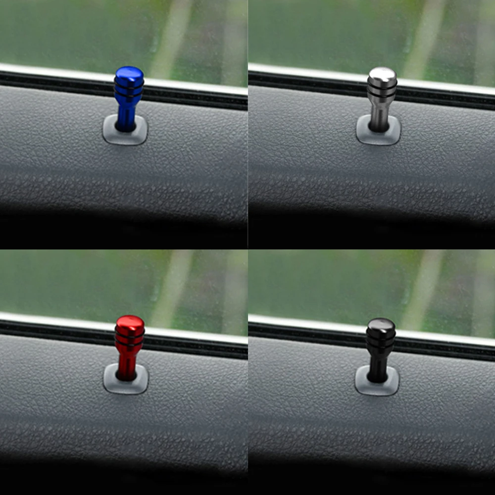 2pcs Alloy Car Security Door Lock Pins Button Cover For BMW E46 E39 E90 ...