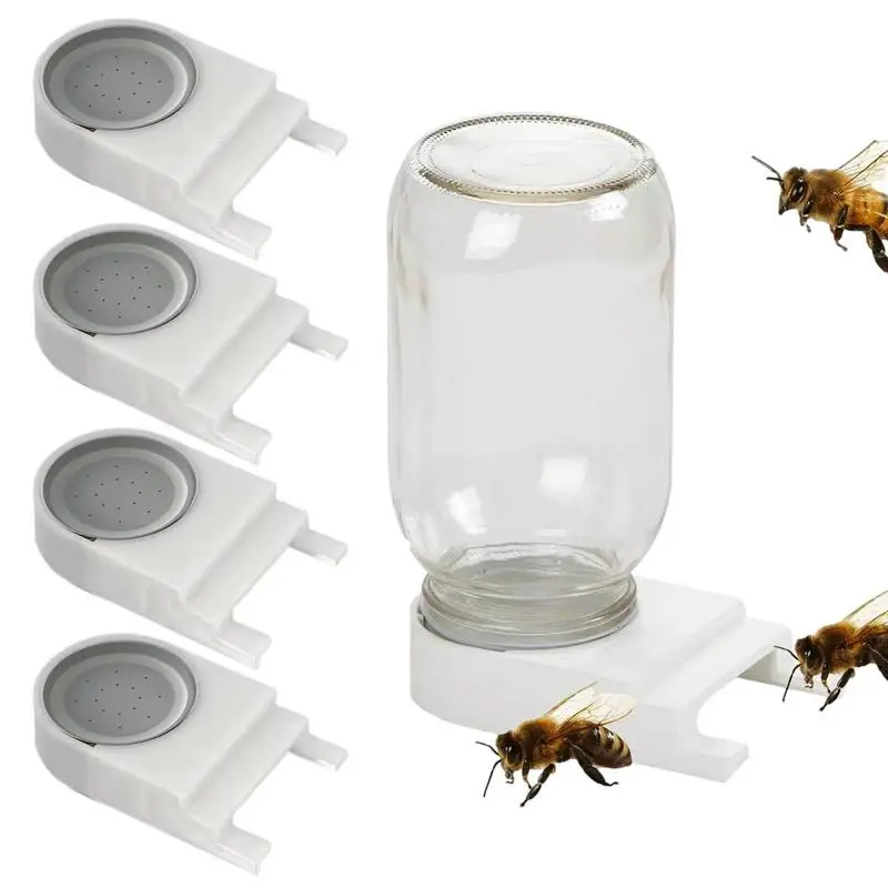 Bee-Feeders-For-Hives-4-Pcs-Hive-Top-Honey-Bee-Entrance-Feeders ...