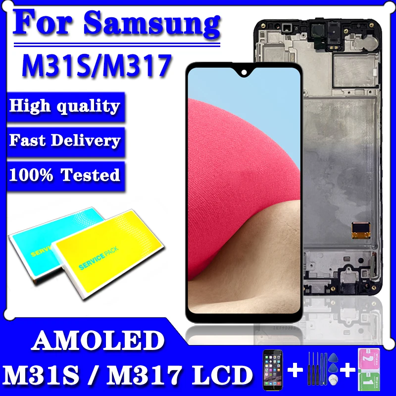 Super-AMOLED-For-Samsung-Galaxy-M31S-M317-Lcd-Display-Touch-Screen ...
