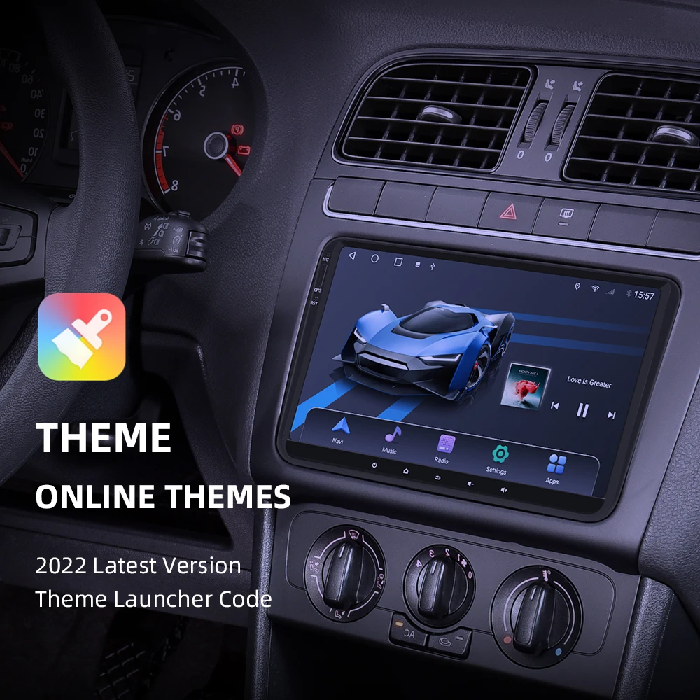 Online Theme Extra Fee For Car Android Radio Player Build in Theme App ...