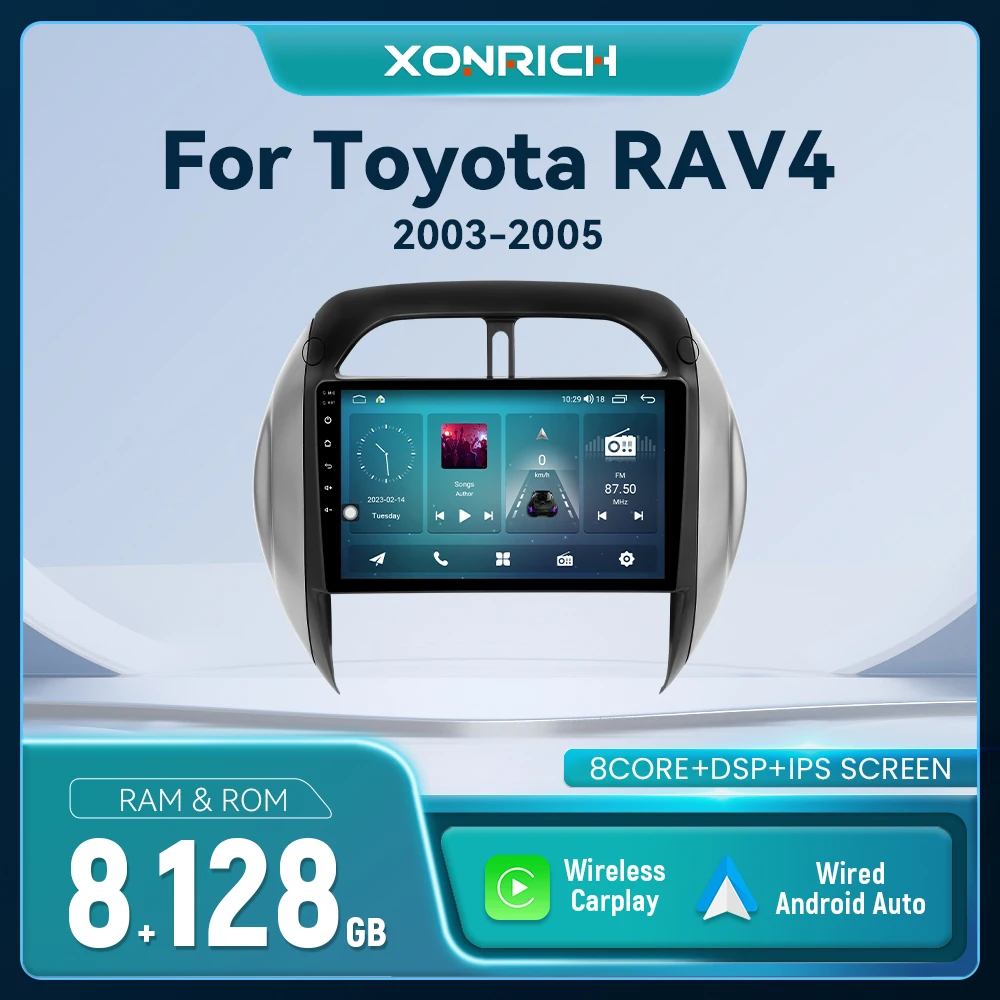 Wireless-Carplay-Car-Radio-for-Toyota-RAV4-RAV-4-2003-2004-2005-AI ...