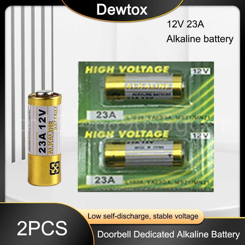 2PCS-A23-23A-12V-Alkaline-Battery-23GA-A23S-E23A-EL12-MN21-MS21-V23GA ...