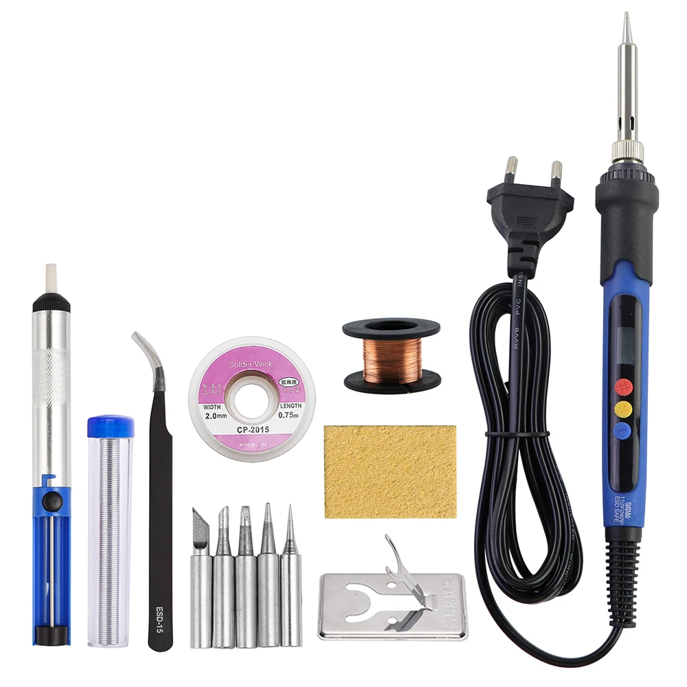 Blue-90W-Electric-Soldering-Iron-LCD-Digital-Display-110V-220V ...